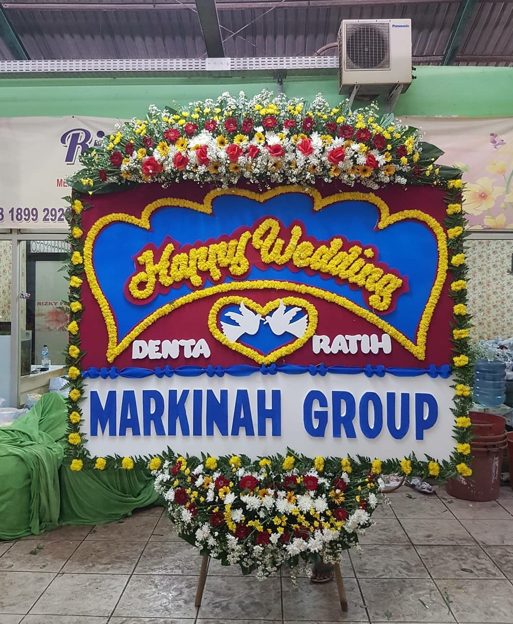 Bunga Papan Ucapan Pernikahan/Wedding - Florist.co.id